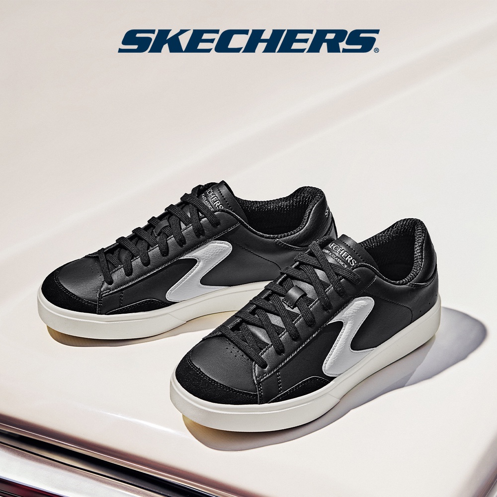 Skechers Men Court Classic Eden Lx Shoes - 254030-BKW | Shopee Malaysia