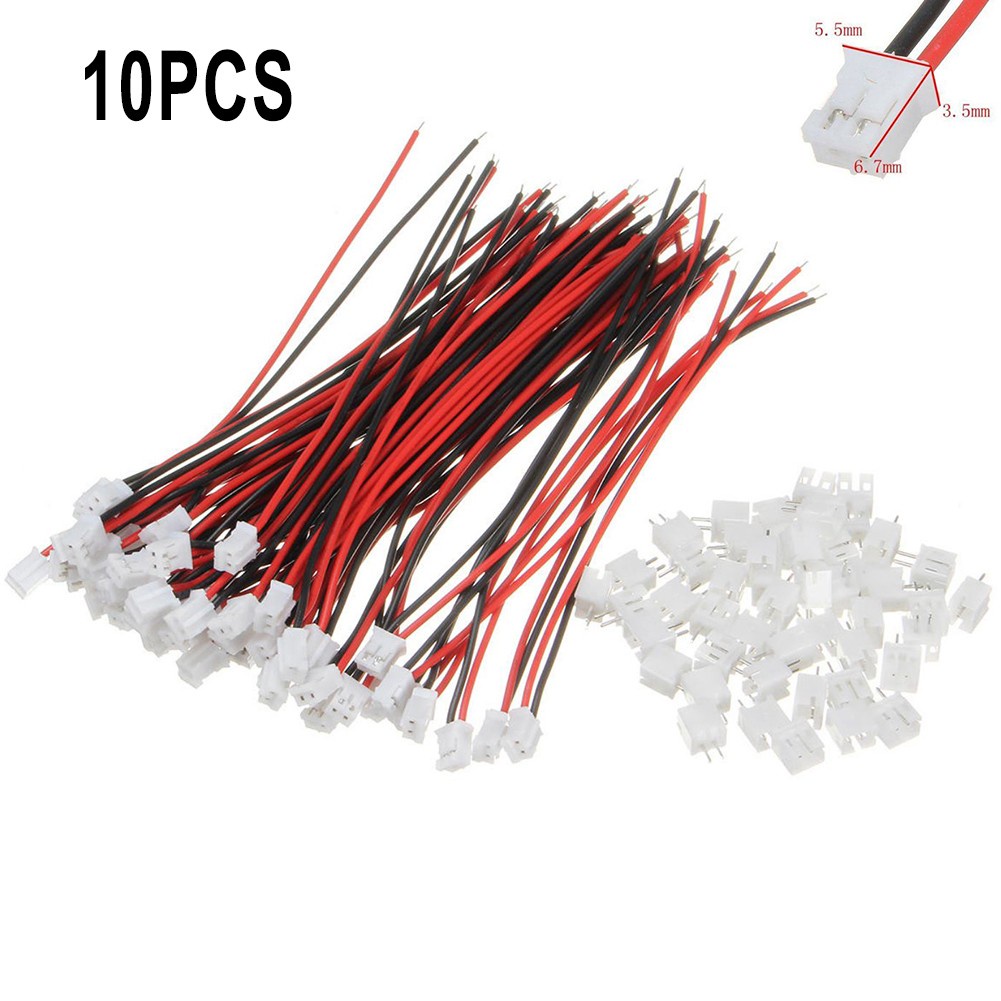 Waysle_10 Sets of JST XH2.54mm Wire and Cable Connectors 2-4 Pin Male Female Plug 24AWG | Shopee ...