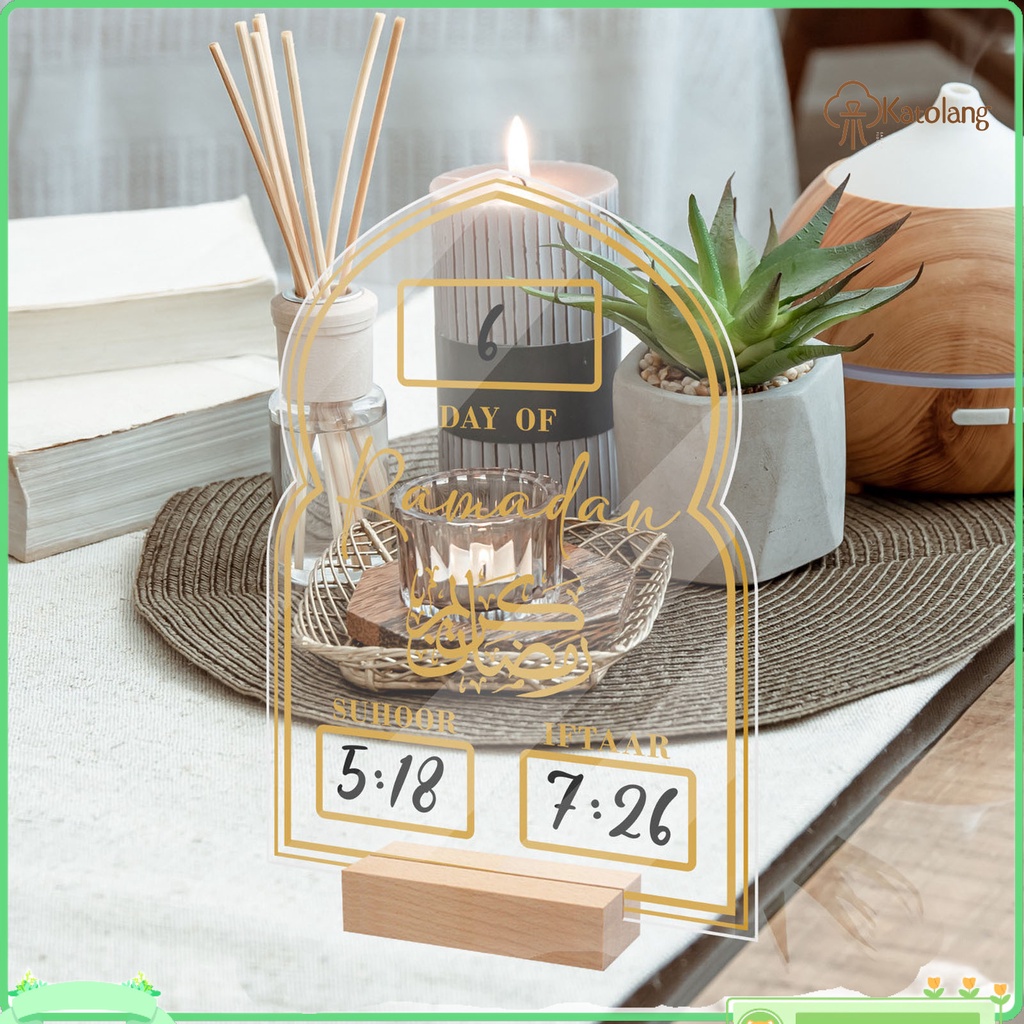 zambion Ramadan Countdown Calendar Castle Shape Mirror Design Acrylic ...