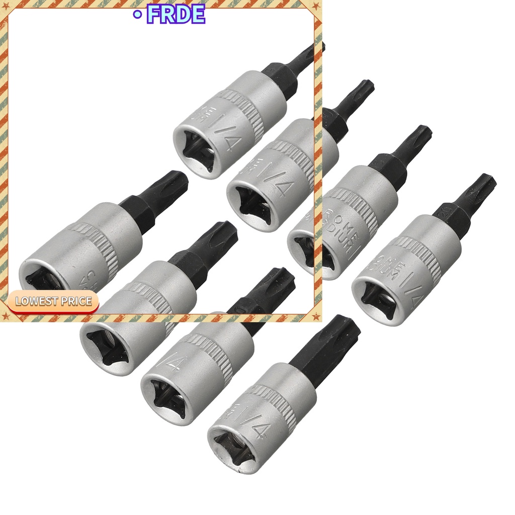 【FRDE LOW price】1pc for Torx Bit Sockets 1/4 Inch Driver Star Bit T8 ...