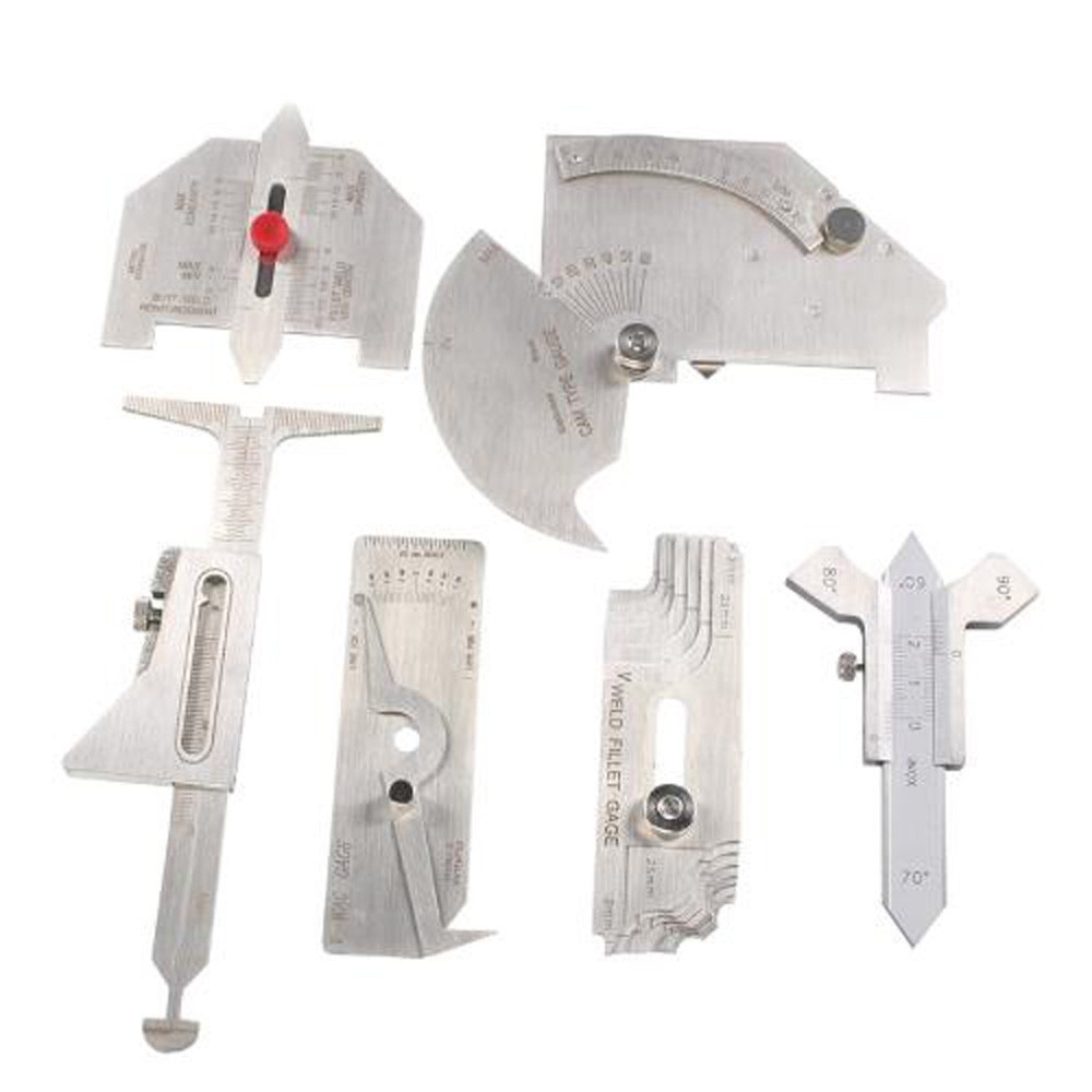 【HOT】 6 PCS Welding Inspection Gauge Combo Measuring Tool Kits MG-8 MG ...