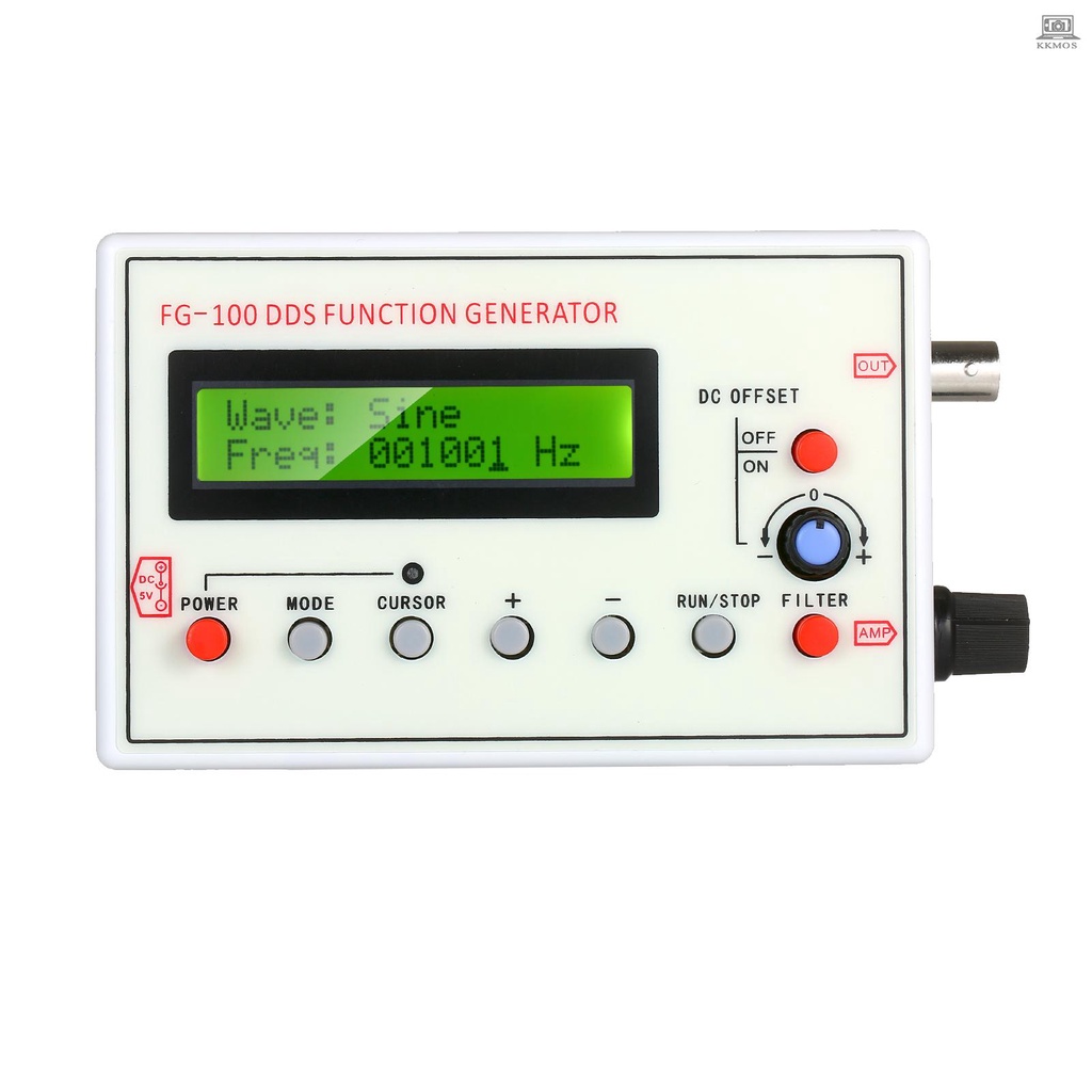 1HZ-500KHZ FG-100 DDS Functional Signal Generator Sine Triangle Square ...