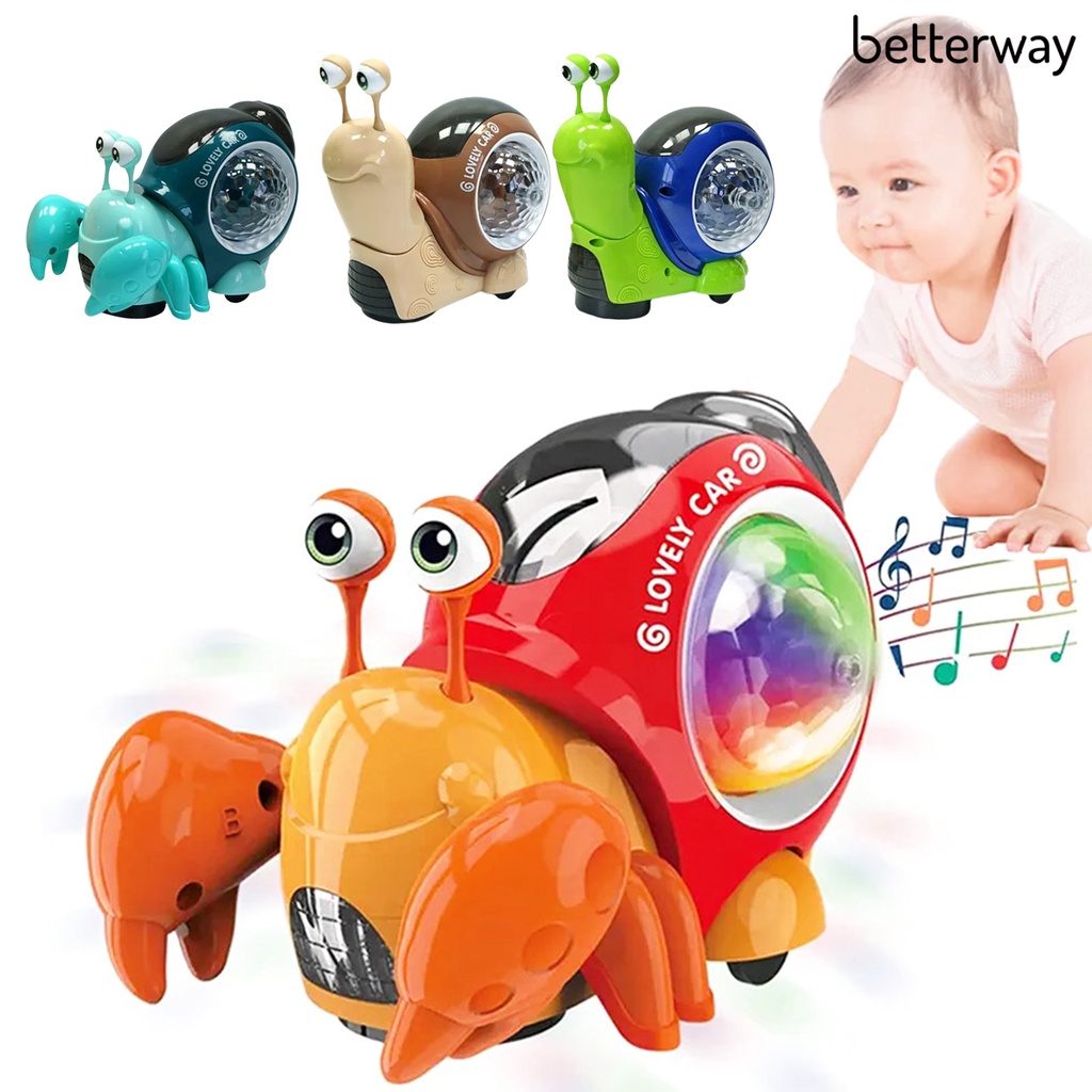 Betterway Electric Kids Cartoon Snail Toy with Music Light Auto ...