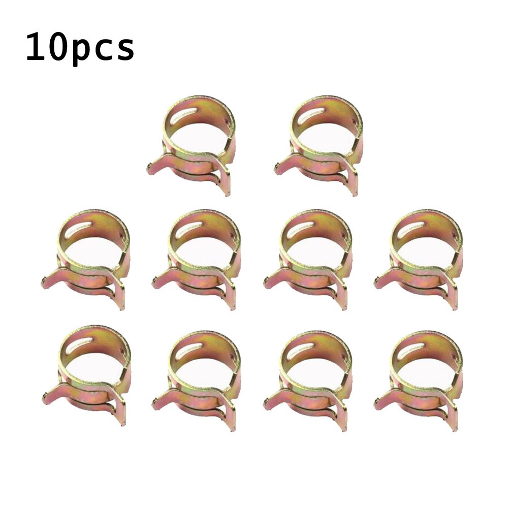 [MR] 10PCS 8mm 5/16 Inch Spring Clip Vacuum Oil Hose Fuel Pipe Line Air ...