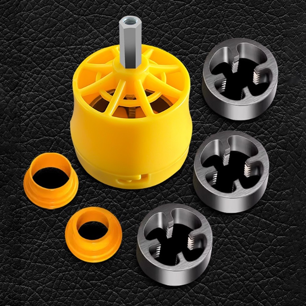 Ready Stock PVC Pipe Threader Kit with 1/2In 3/4 In 1 Inch Dies Pipe ...