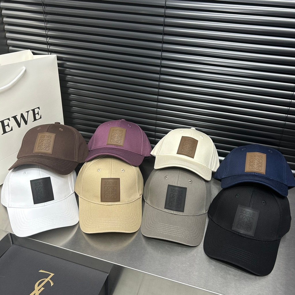LOEWE6843 Simple LOGO Embroidered Baseball Cap Multi-Color Optional ...