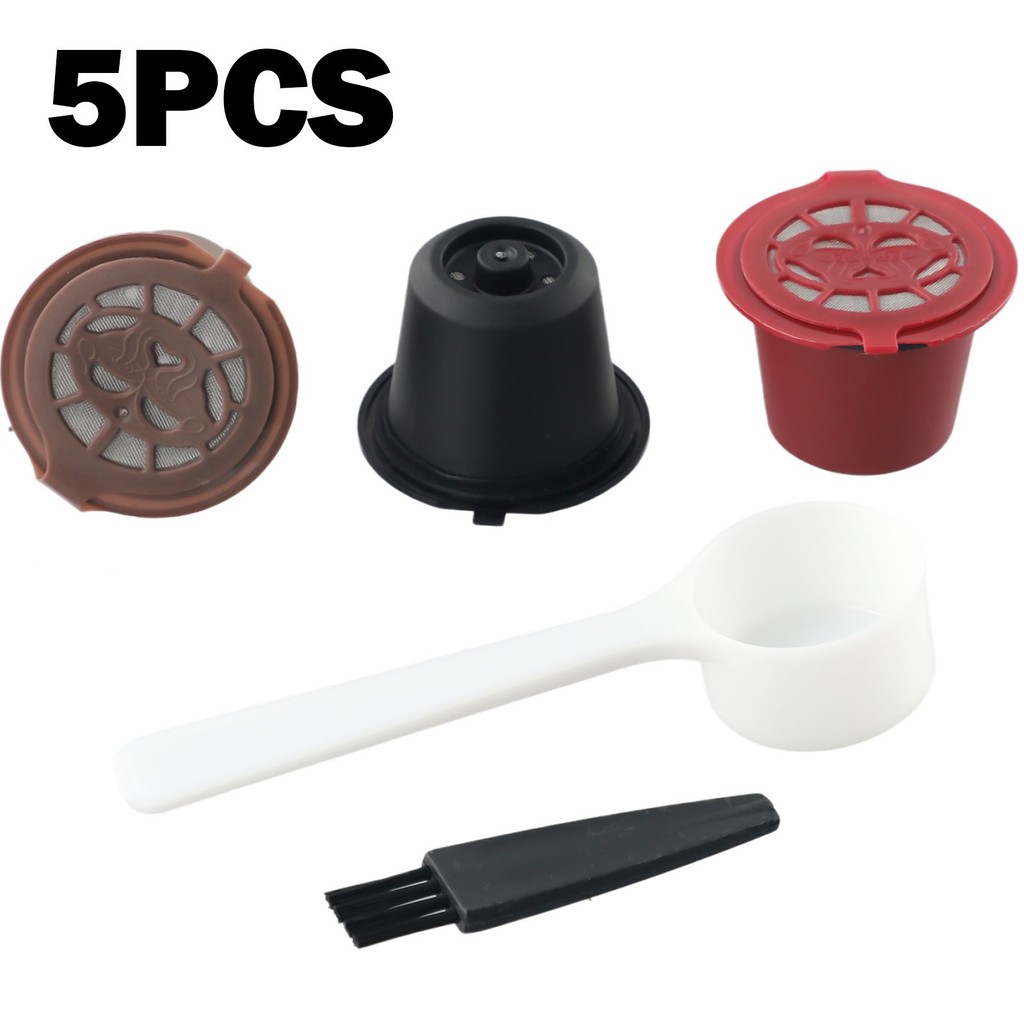 [LSAR-HOT] 5pc Reusable Compatible Capsule For Nespresso Coffee Machine ...