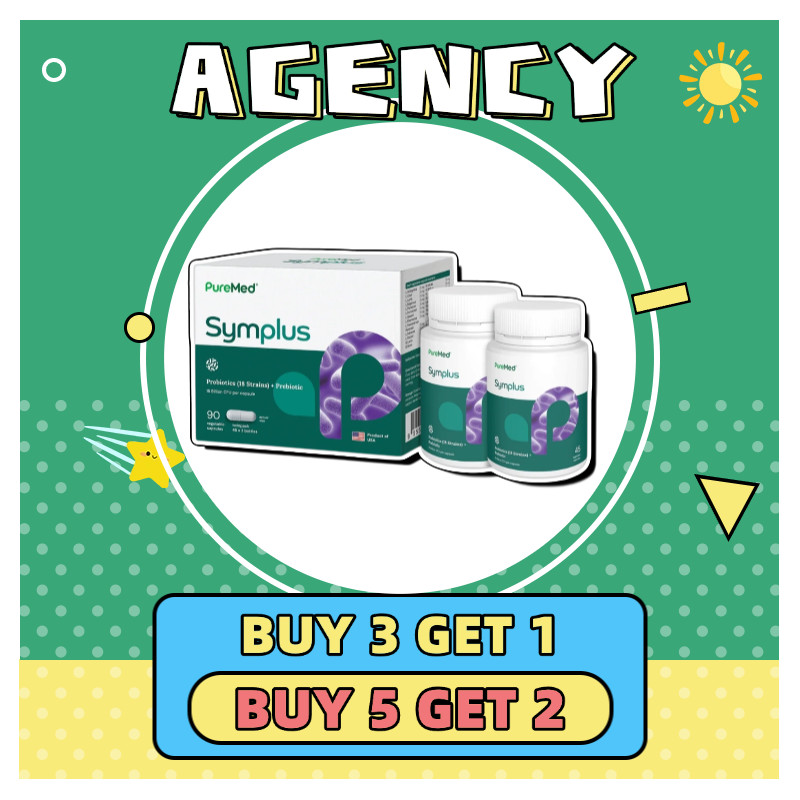 PureMed Symplus Probiotics + Prebiotics | Gut Health Support | 90 Caps ...