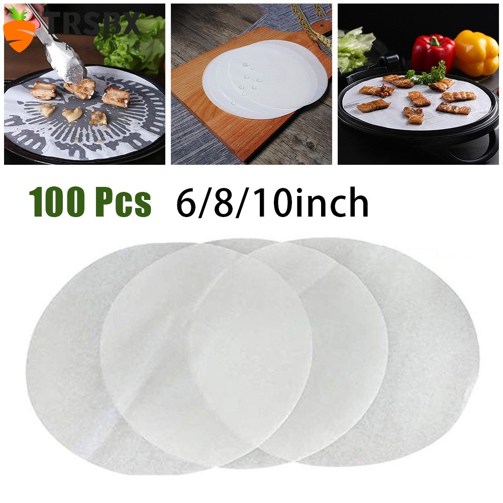 [Stock] 100pcs Parchment Paper Baking Paper Liners Round Cake Pans ...