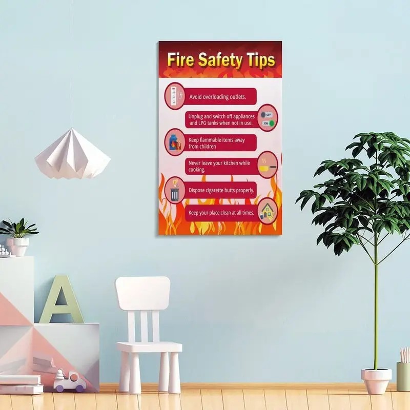 Safety Education Poster Fire Poster Fire Safety Tips Poster Poster For ...