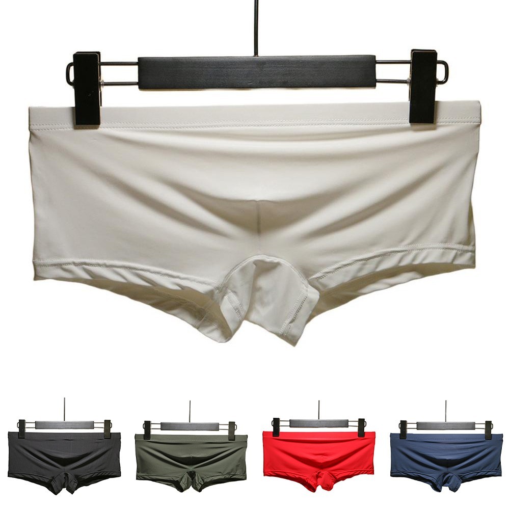 【ANGY】 Men Pouch Breathable Underpants Ice silk Underwear High stretch ...