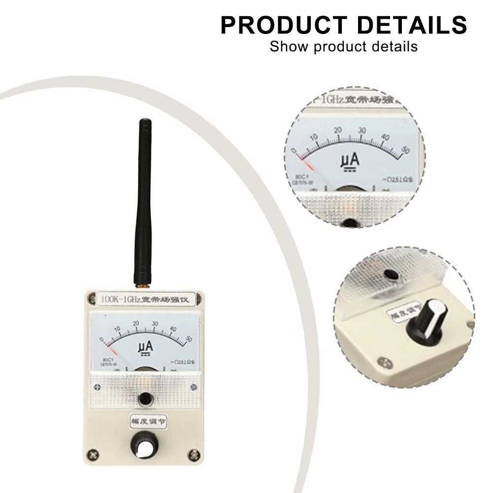 100K-1GHz Spectrum Analyzer Field Strength Indicator RF Signal Level ...