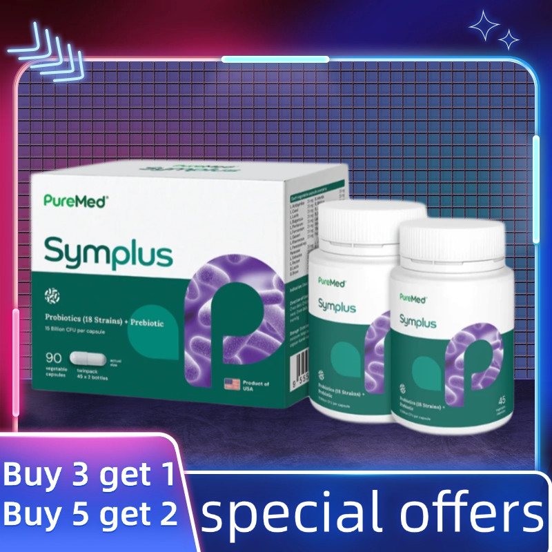 PureMed Symplus Probiotics | 18 Strains + Prebiotic | Immune ...