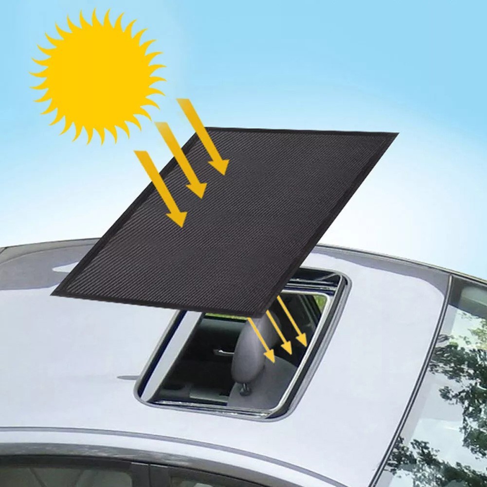 (BTQN-MY) 100*65cm Magnetic Mesh Car Roof Sunroof Sun Shade Shield ...