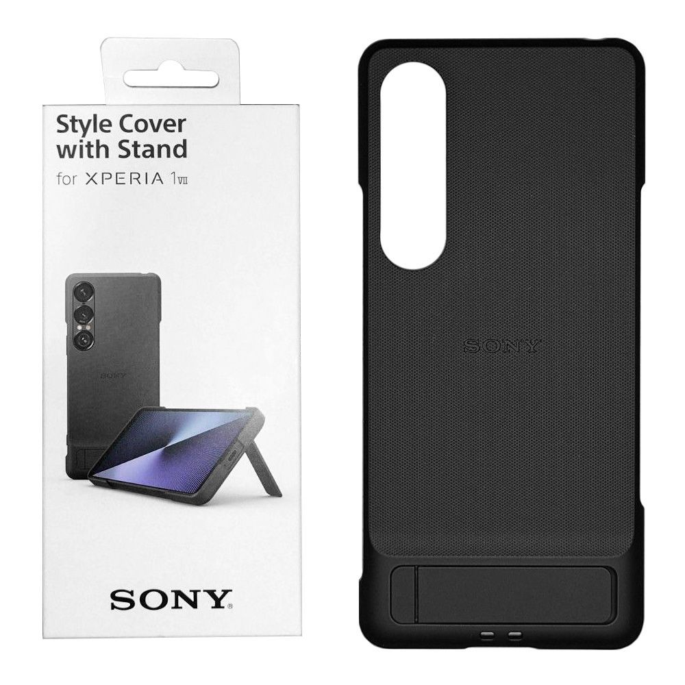 Sony Xperia 1 VII Style Cover with Stand ( Slate Black ), XQZ-CBFS ...