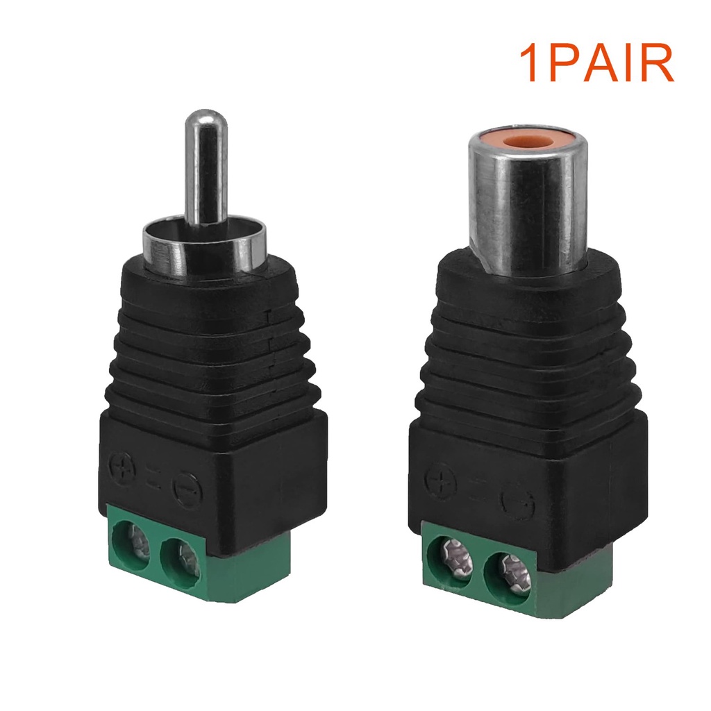 RCA Male/Female Plugs, AV Male/Female Plugs, RCA Connector Adapter ...