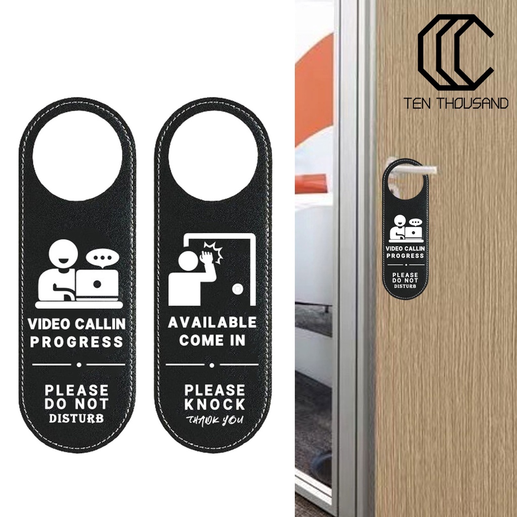 (Ready Stock) Double Sided Office Door Sign Business Reminder Signs ...