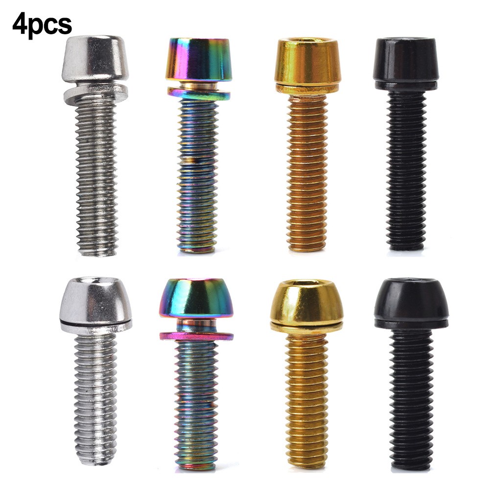 【GTTR】4pcs M5x20mm M6x20mm MTB Bike Bicycle Steering Handlebar Stem ...