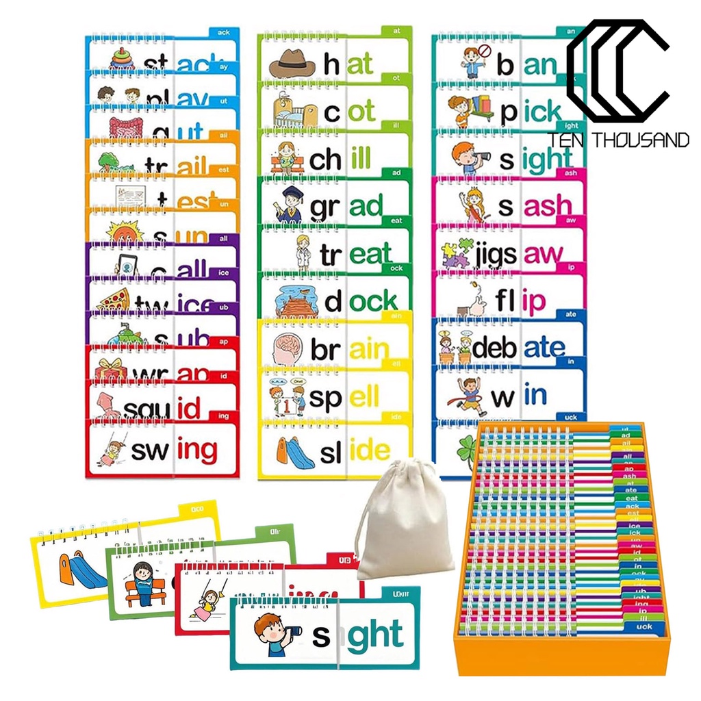(Ready Stock) 30 Read And Rhyme Flip Book Word Families Letter Sounds ...
