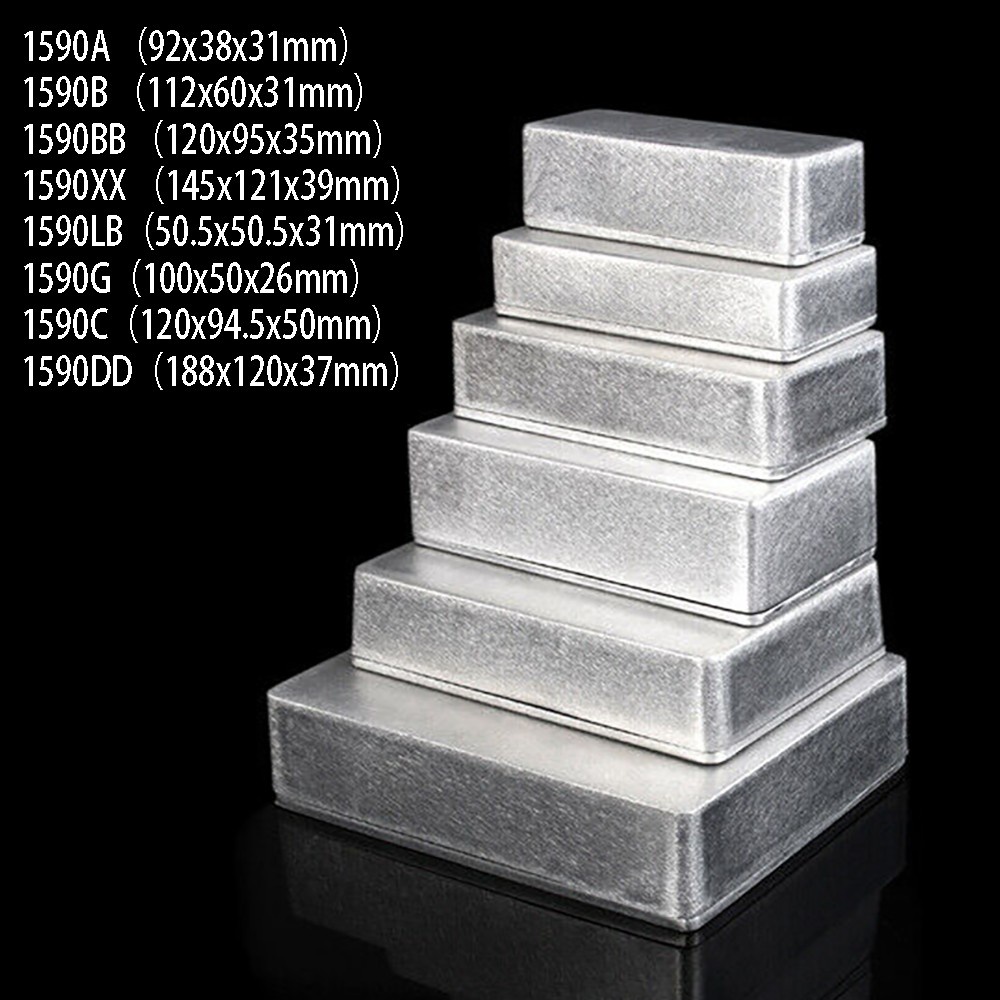 [QM] Effect Aluminum Box Metal Electric Case Instrument Silver ...