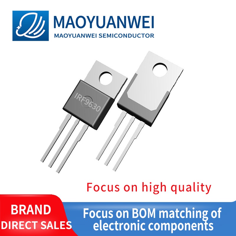 10PCS MOSFET IRF9630 IRF9640 TO-220 P-Channel 晶体管 -400V 厂家 | Shopee ...