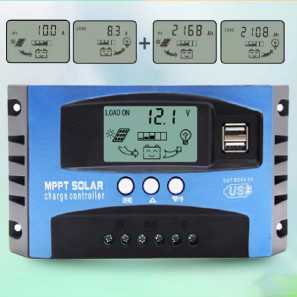 Portable MPPT Solar Panel Regulator Charge Controller Auto Focus ...