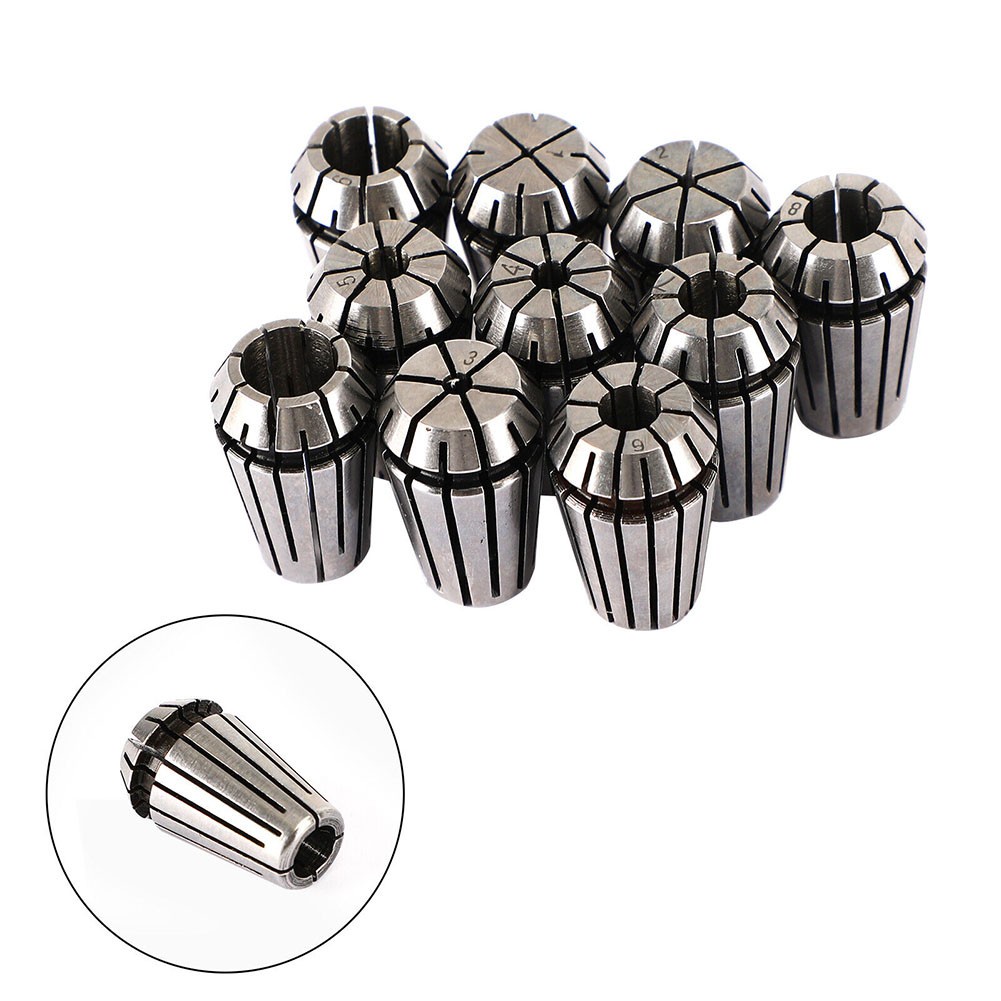 【GTTR】ER16 Clamping 1~9.5mm Spring Collet for CNC Milling Lathe Tool ...