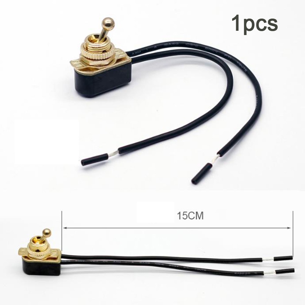 【GTTR】1PC AC250V 6A On/Off Prewired Standard Toggle Switch With Wire ...