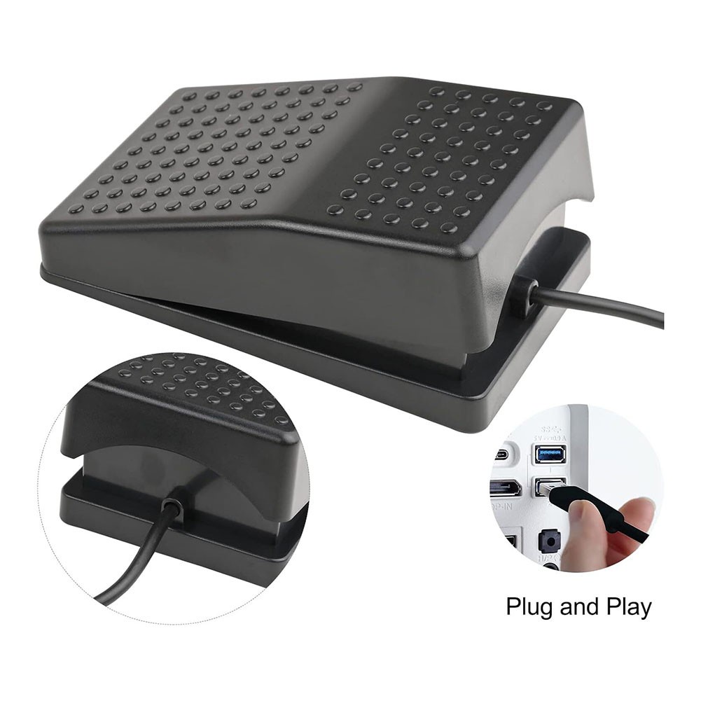 [stock] USB Single Foot Switch Pedal Programmable Computer Keyboard for ...
