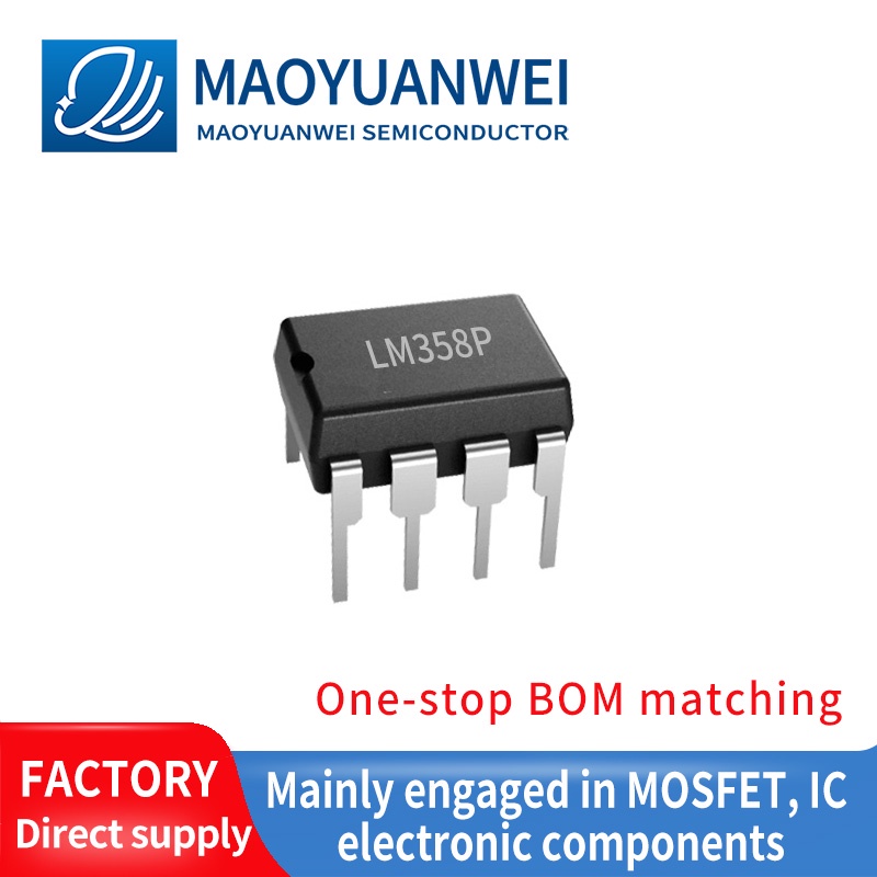 20pcs LM358P LM358 In-Line DIP8 30V Large Chip Operation Power Amplifier IC | Shopee Malaysia