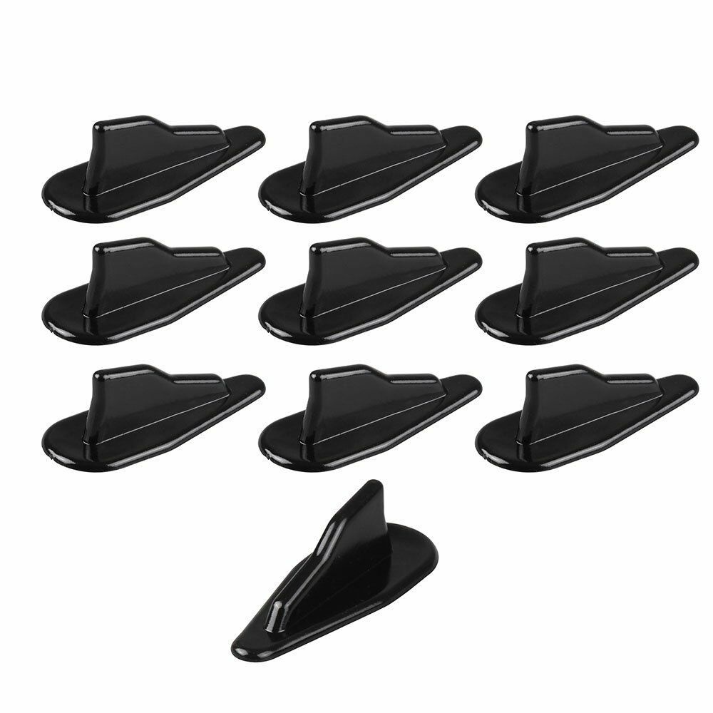 10pcs PP Roof Shark Fins Spoiler Wing Kit Vortex Generator Black for ...