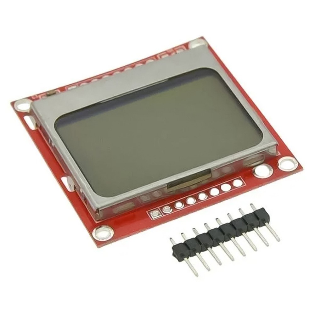84x48 Pixel LCD Display with White Backlight: Easy Setup & Low Power ...