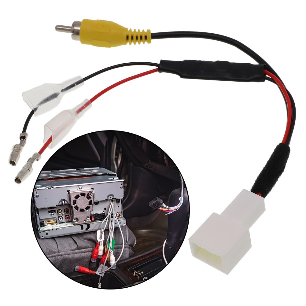 4 Pin Car Reverse Camera Retention Wiring Harness Cable Adapter For ...