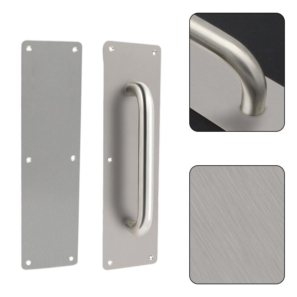 [DELA] Stainless Steel Push-pull Board Wooden Door Exposed Handle Push ...