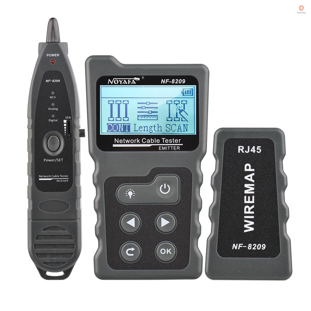 Multi-functional LCD Network Cable Tester Wire Tracker PoE Checker ...