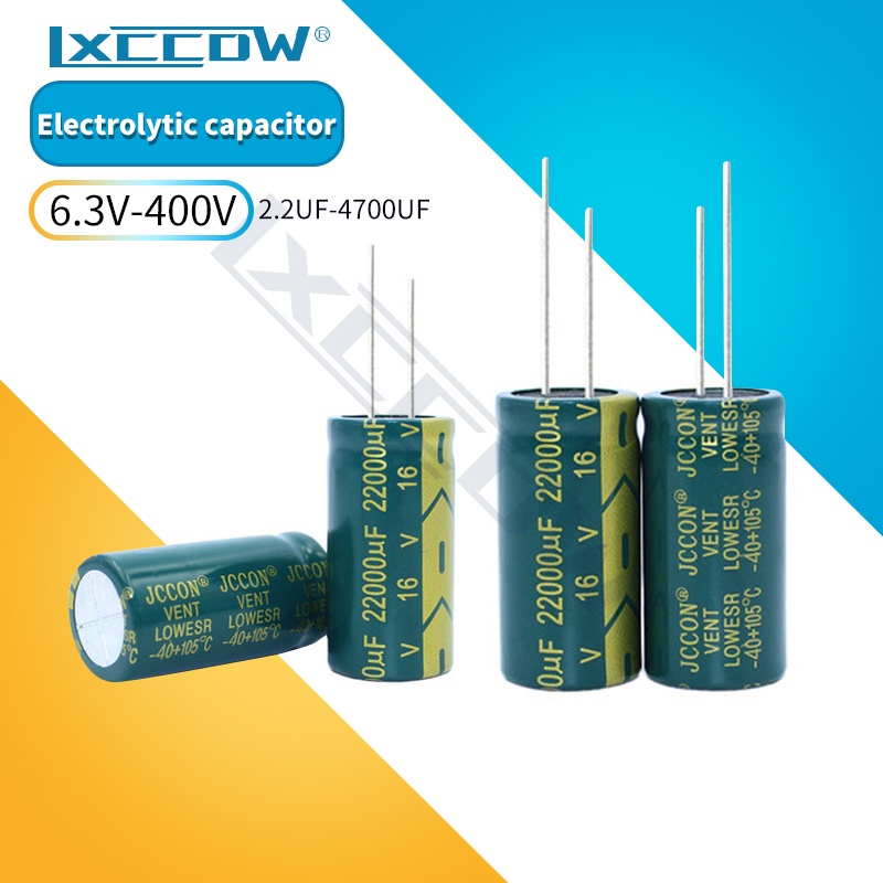 6.3V 10V 16V 25V 35V 50V 400V Aluminum Electrolytic Capacitor 6.8UF ...