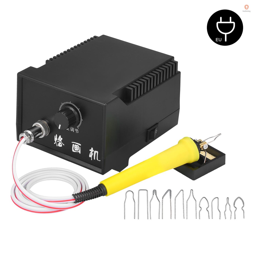 60W 220V 16PCS Woodburner Wood Burning Tool Kit Adjustable 0℃-800 ...