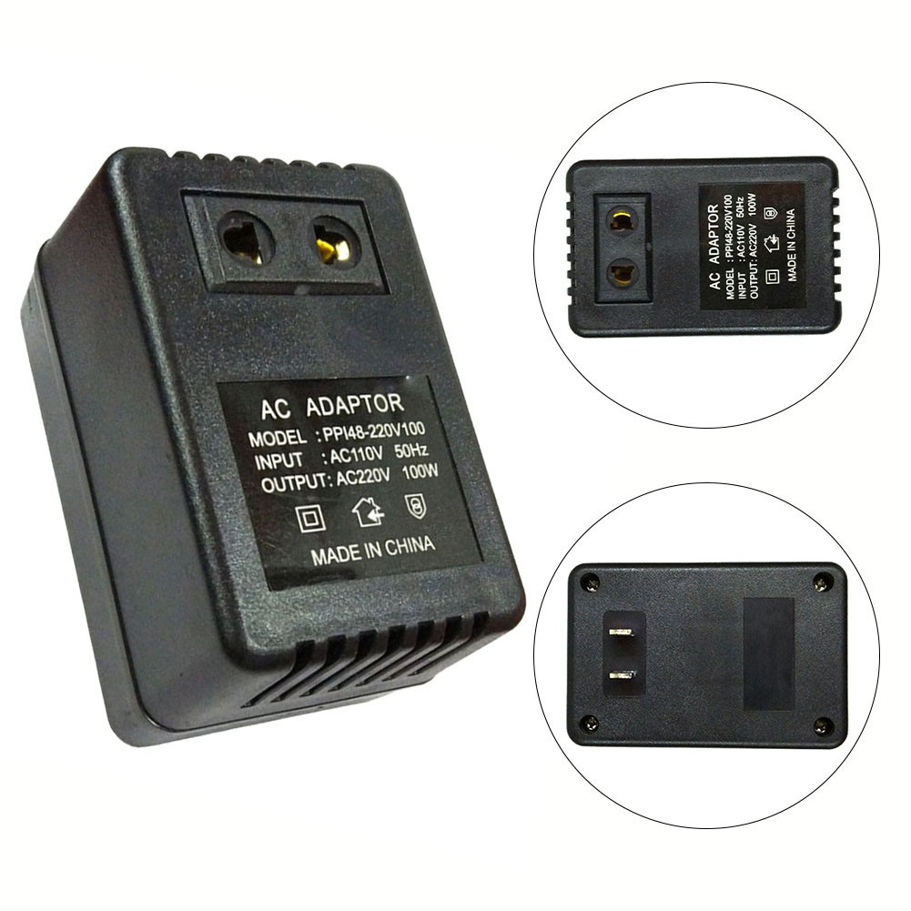 Step Down/Step up Transformer Travel Adapter 100W 220V To 110V Voltage ...