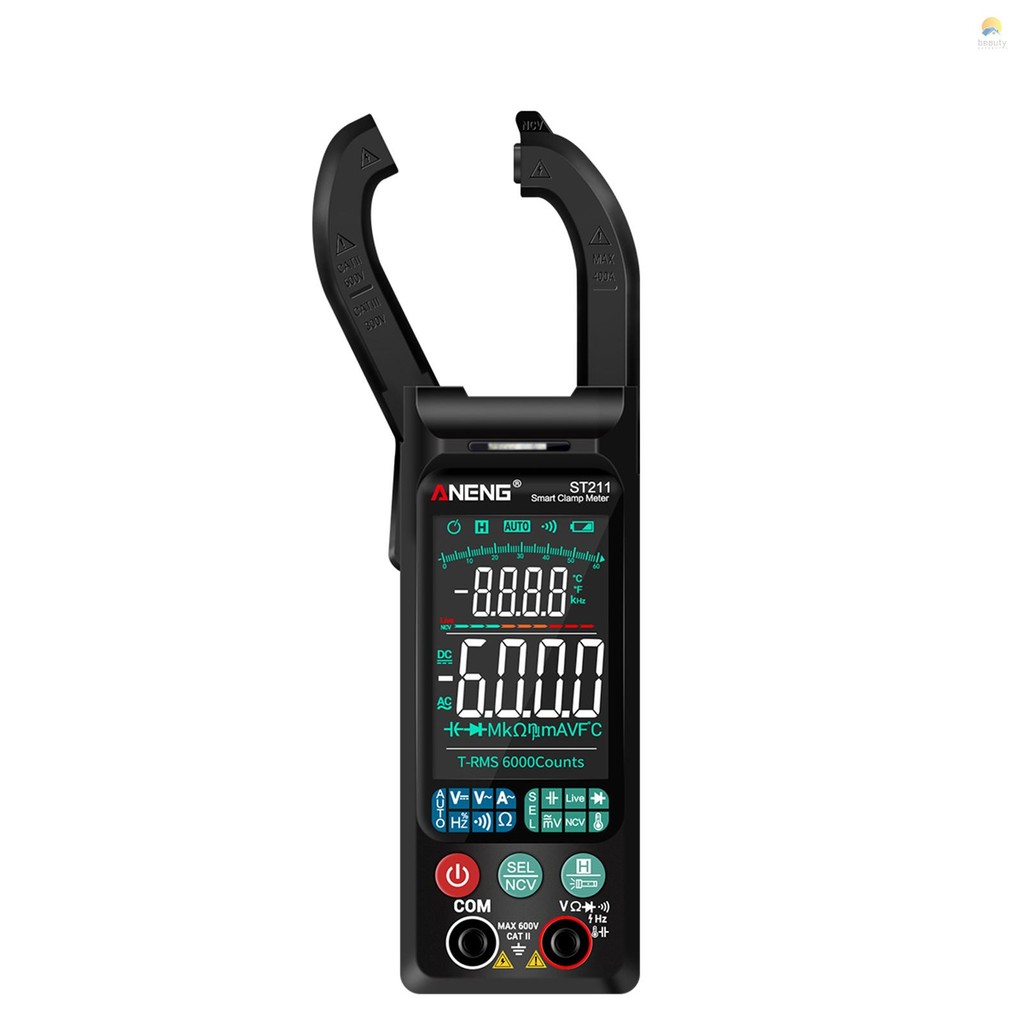 ANENG ST211 6000 Counts Digital AC Current Clamp Meter 400A Automatic ...