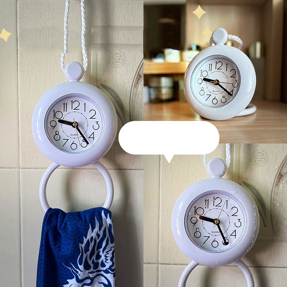 【SUFA】Alarm clock waterproof bathroom clock hanging watch bedroom dual ...