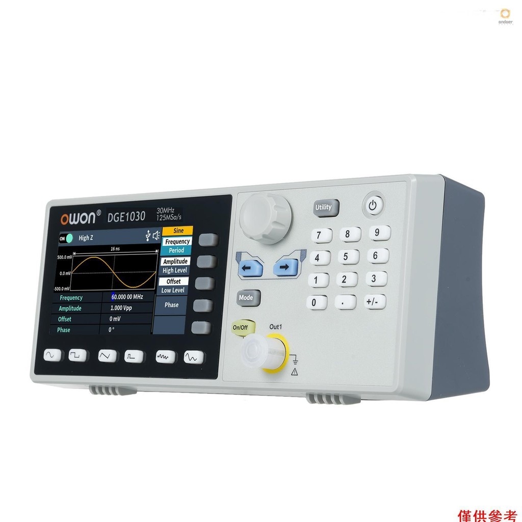 (andoer)OWON DGE1030 30MHz 125MSa/s Arbitrary Waveform Generator Single ...
