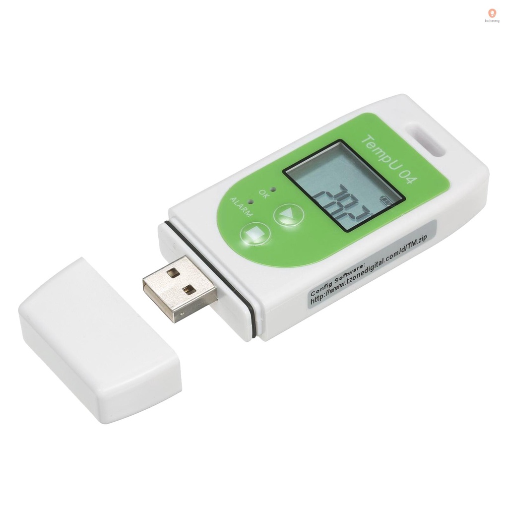 Data Logger Multi-use USB Temperature Datalogger Reusable TEMP Recorder with 32,000 Record ...