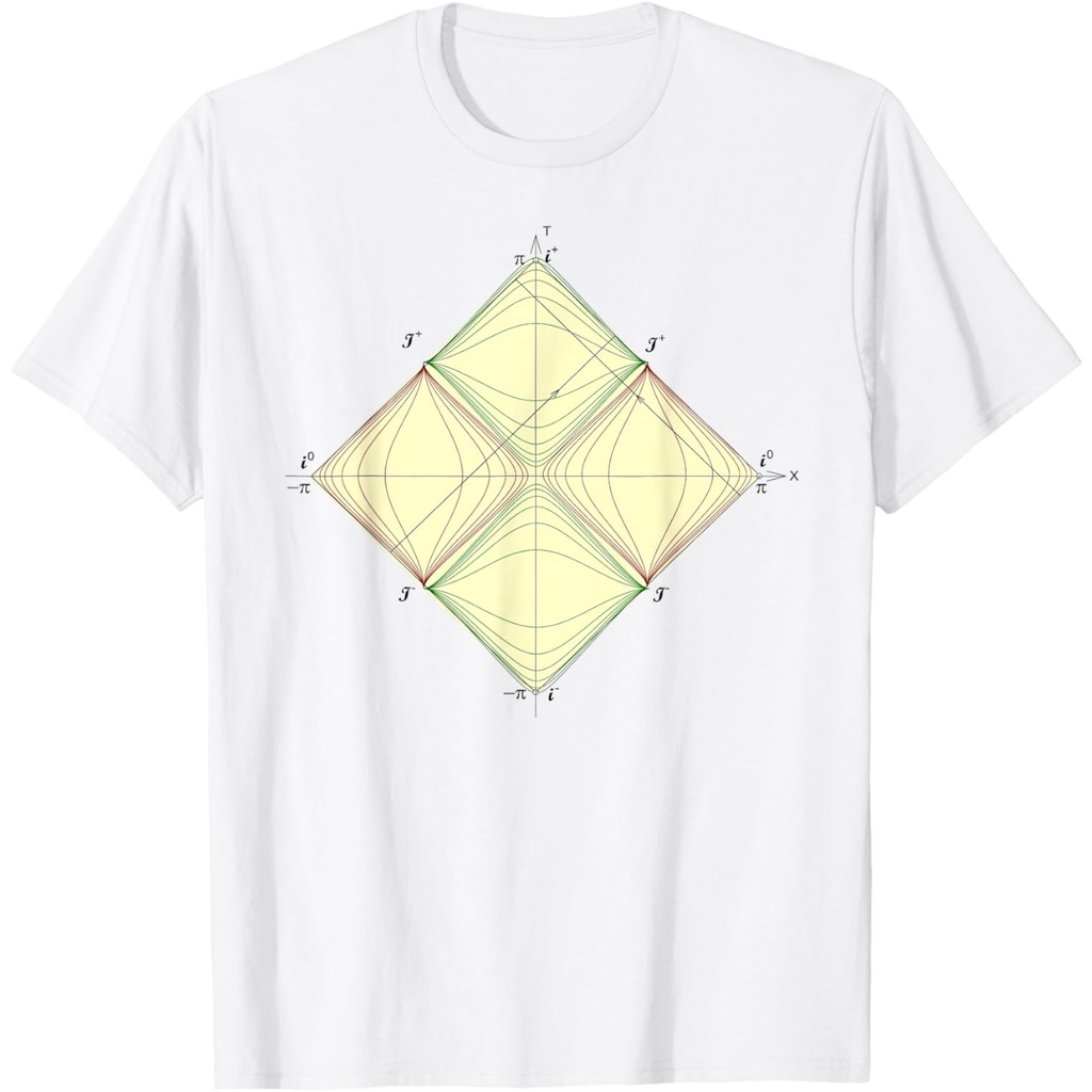 Penrose Diagram Geometry Of Spacetime Physics T-Shirt | Shopee Malaysia