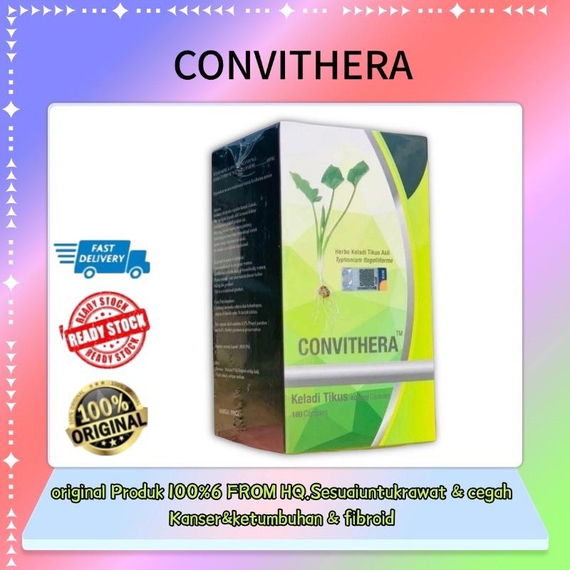 New: CONVITHERA Herba Keladi Tikus 400mg Original Product 100% From ...