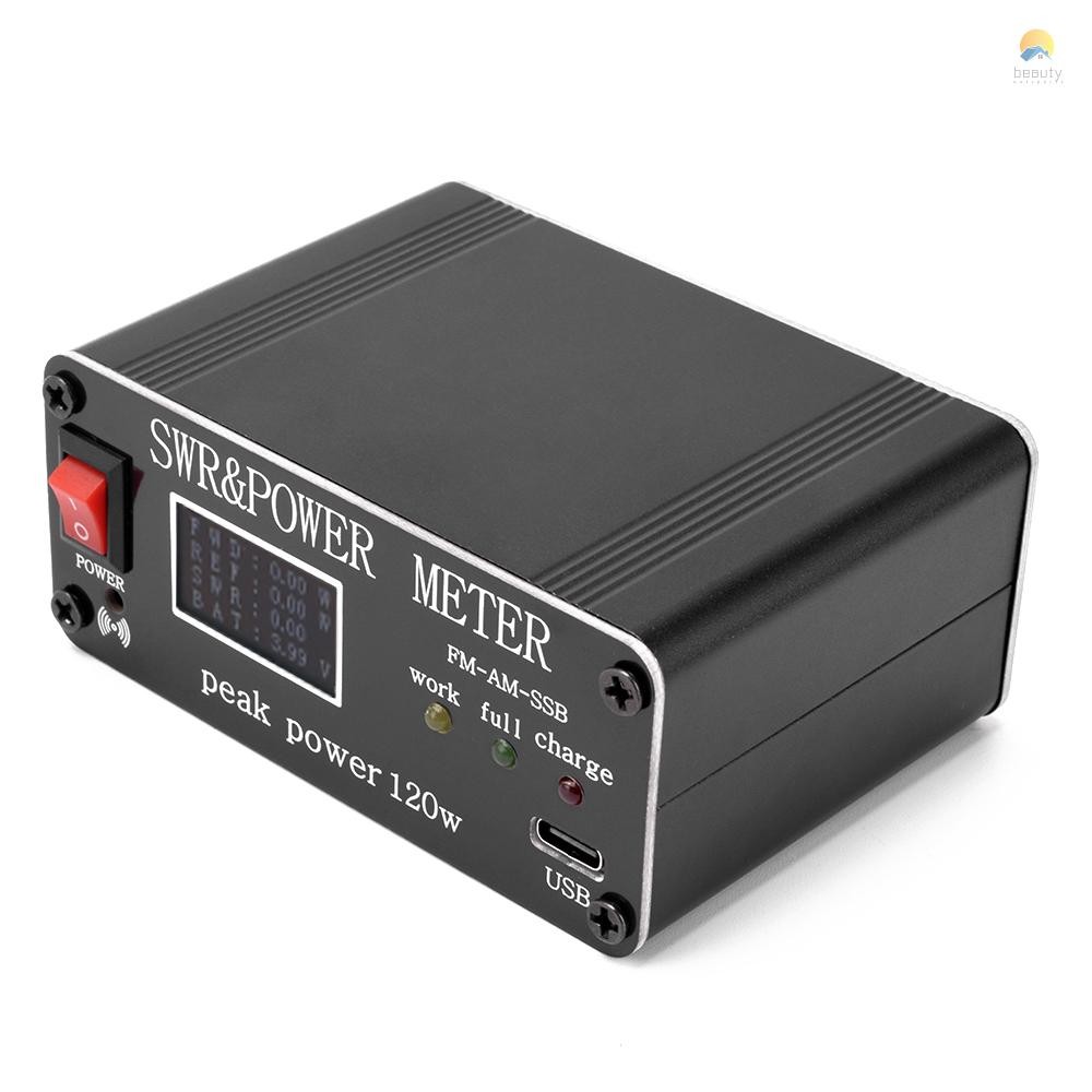 120W SWR Digital Power Standing Wave Meter 1.8-54MHz Shortwave Meter FM ...