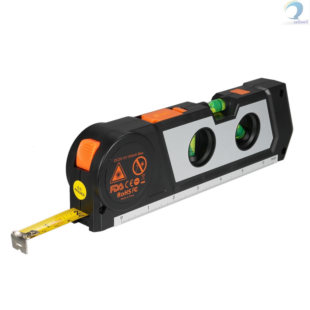 Laser Level Line Tool 4 in 1 Multipurpose Standard Cross Line Laser ...