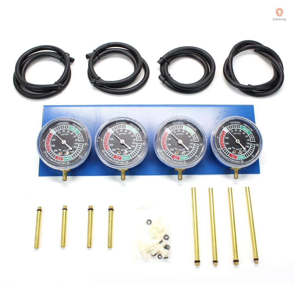 4 Cylinder Carburetor Synchronizer Kit Vacuum Gauge Balancer Sync ...