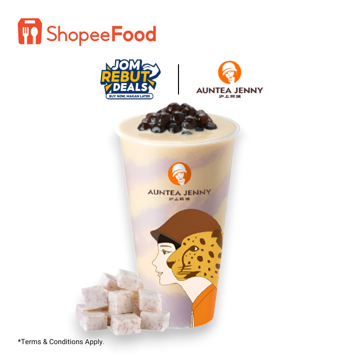 Auntea Jenny: Brown Boba Taro Milk Tea (Sales Start: 22 Dec) | Shopee ...
