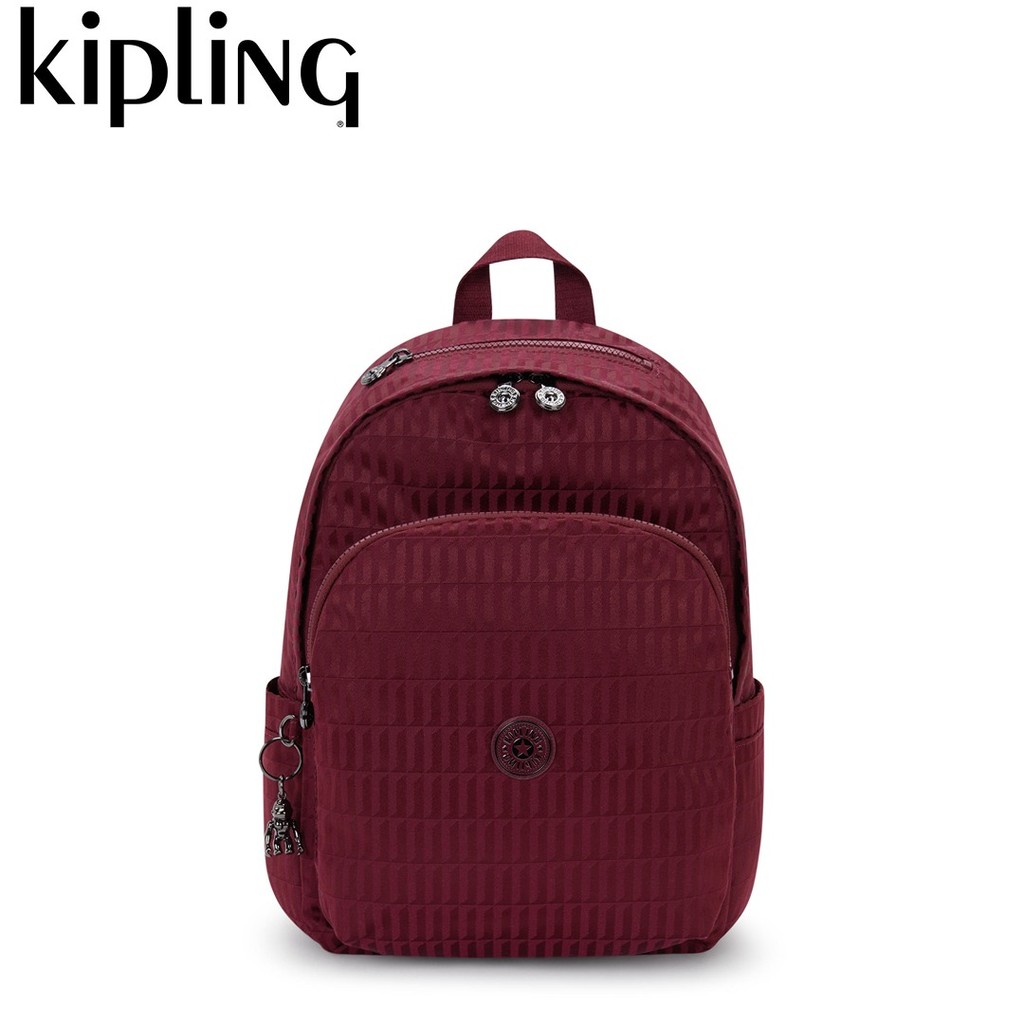 Kipling Delia Backpacks Maroon Tile Jq | Shopee Malaysia