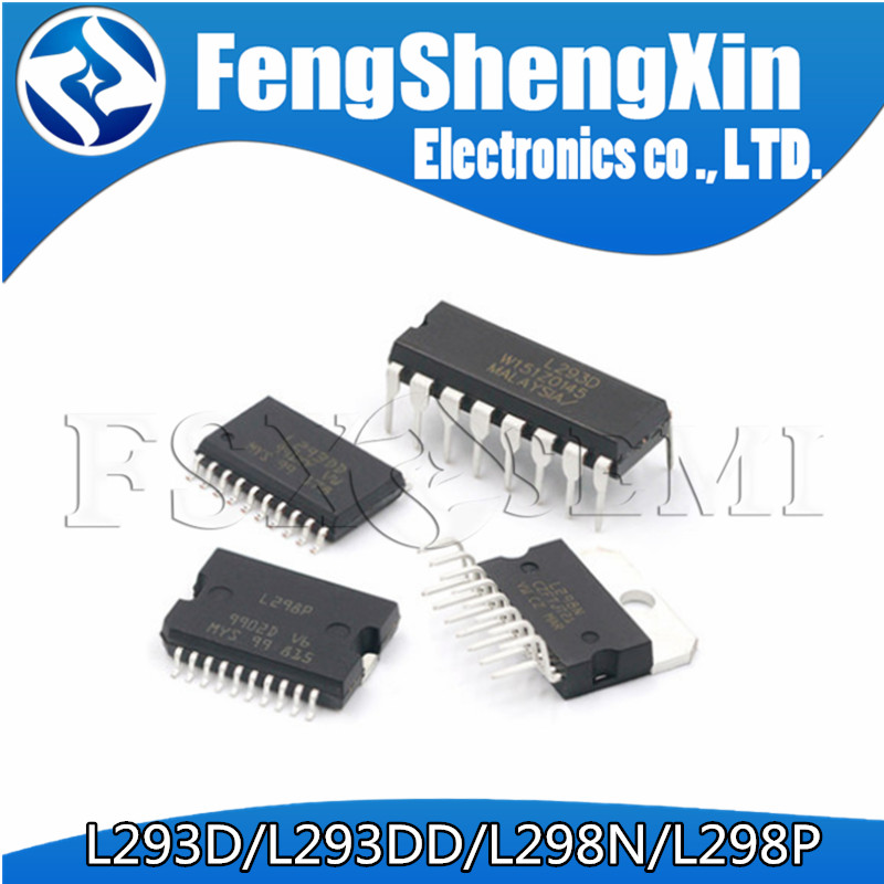 SKY-5pcs/lot L293D DIP-16 L293DD SOP20 L298N ZIP-15 L298P HSOP-20 PUSH ...